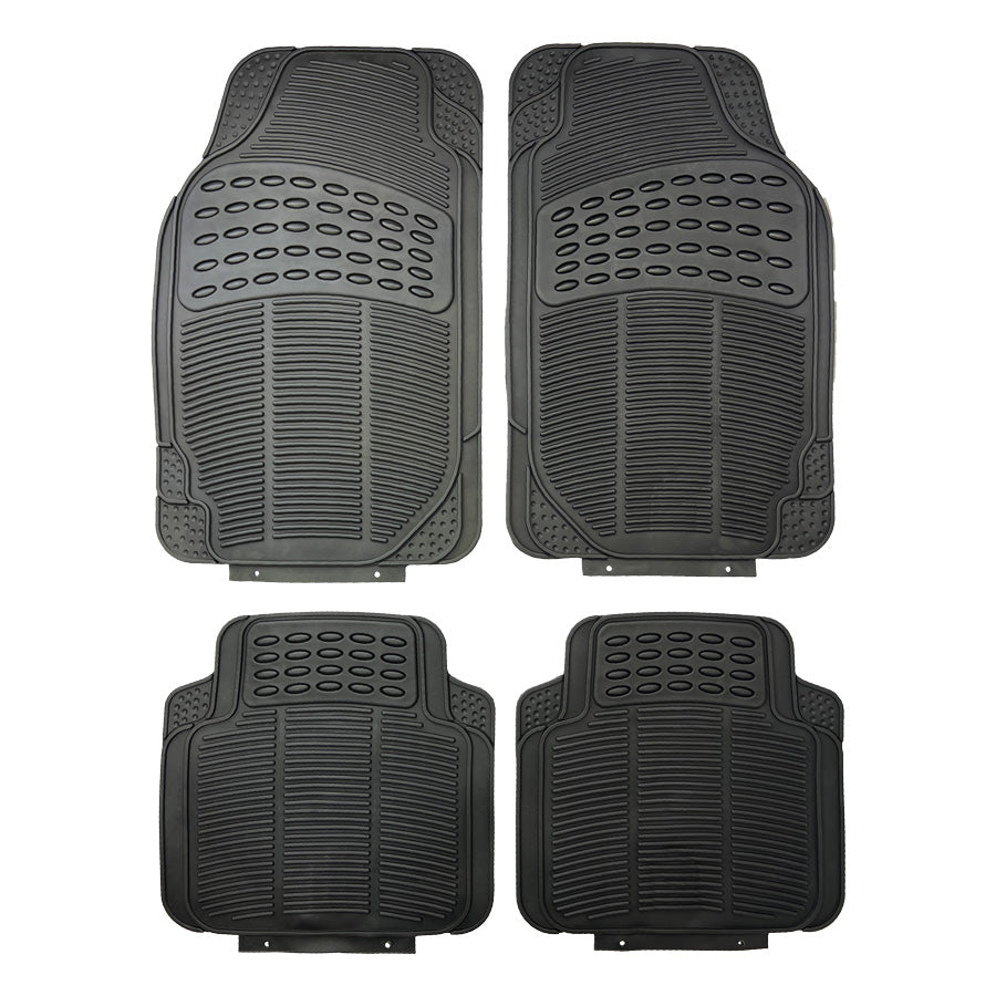 Universal Rubber Car Mats Set Heavy Duty Durable 4 PIECE – Rhinos ...